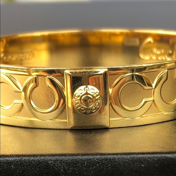 Coach | Jewelry | Authentic Coach Gold Bangle | Poshmark